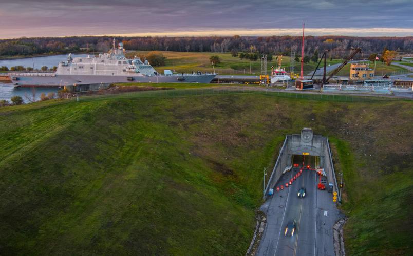 USS Marinette, Navy’s newest commissioned ship, on its way through ...