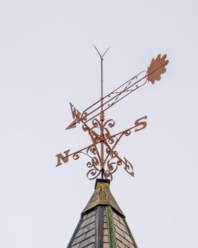 First Baptist Church weather vane refurbished, back in its place ...