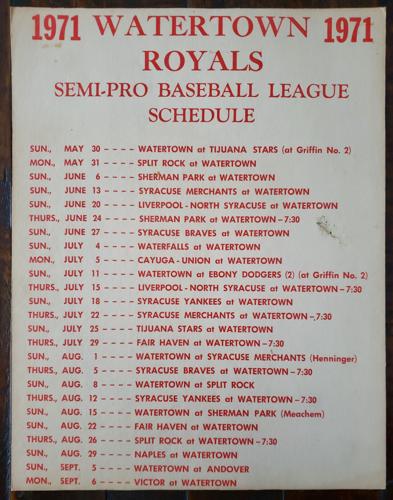 Local baseball: Former Watertown Royals on mission to gather 50 years ...