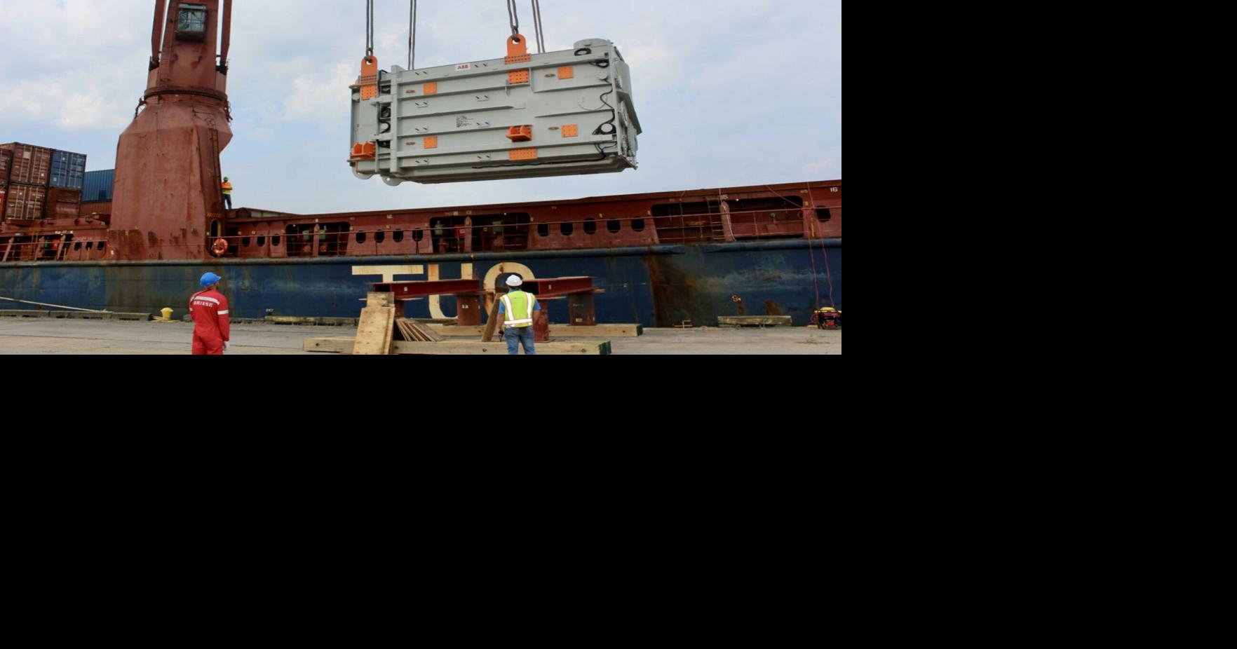 Port of Oswego offloads $12 million in transformers, equipment to ...