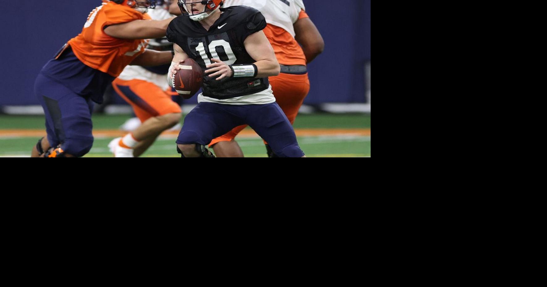 College football: Syracuse quarterback Lamson shines in spring game ...