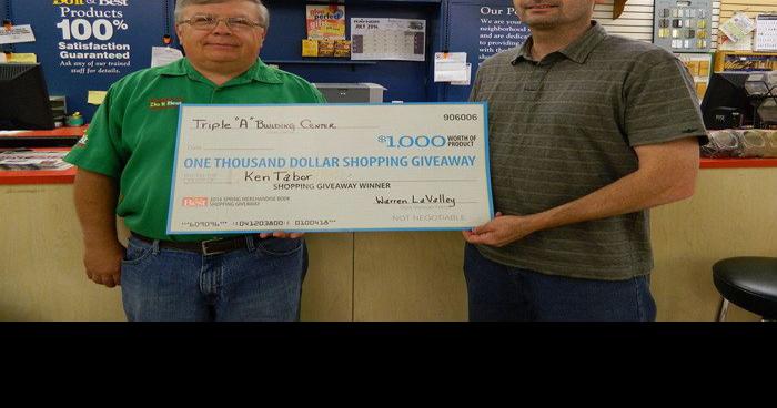 Winner of Triple “A” Building Center’s Shopping Spree | News | nny360.com