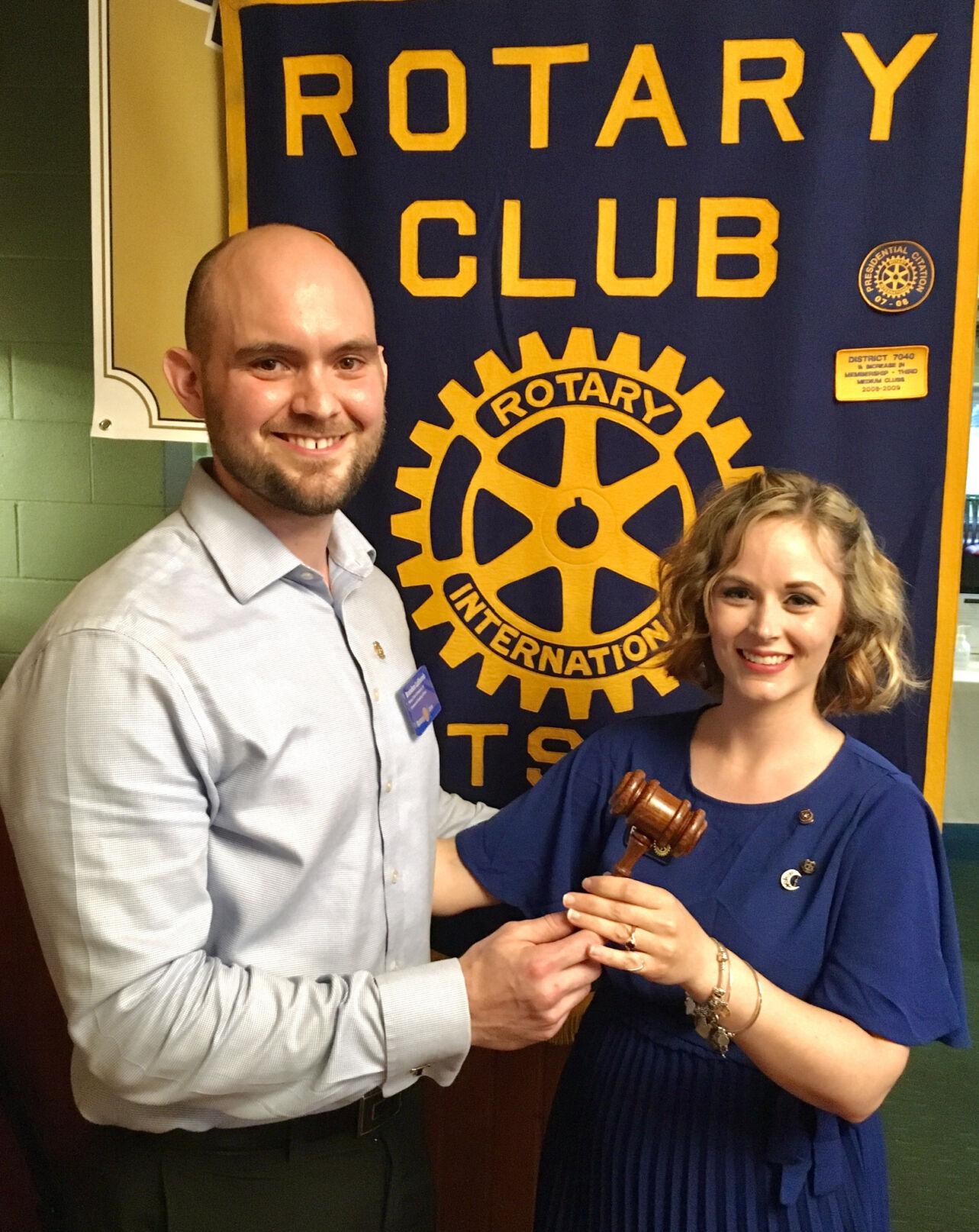 Taylor Robertson installed as Potsdam Rotary president | Achievers ...