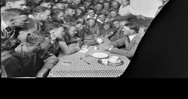 Rare pictures of Hitler emerge from glass photo negatives, like parts ...