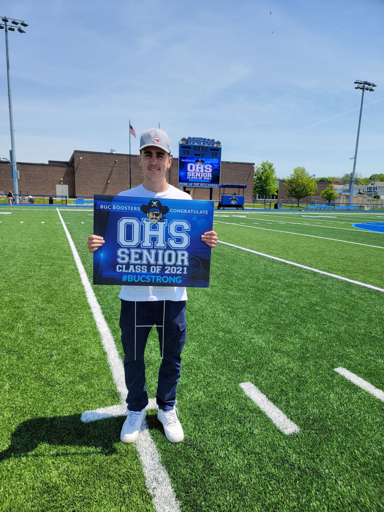 Buc Boosters support Oswego High School seniors with yard signs ...