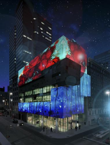 Art on the outside Museums move powerful displays to facades | Arts and ...