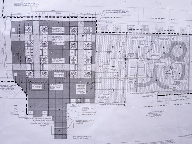 Renovations start on playground at Dulles State Office Building ...