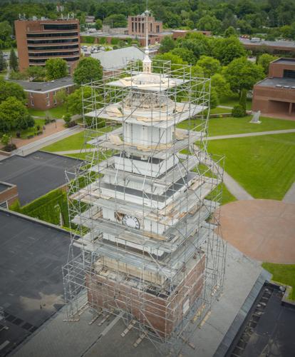 Scaffolding surrounds SUNY Potsdam’s Satterlee Hall | Education ...