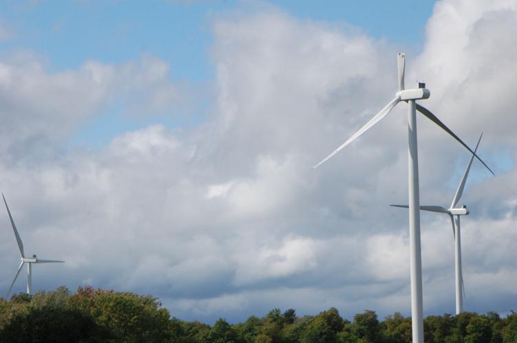 Morning storm left a Copenhagen Wind Farm Turbine short a blade | Lewis ...