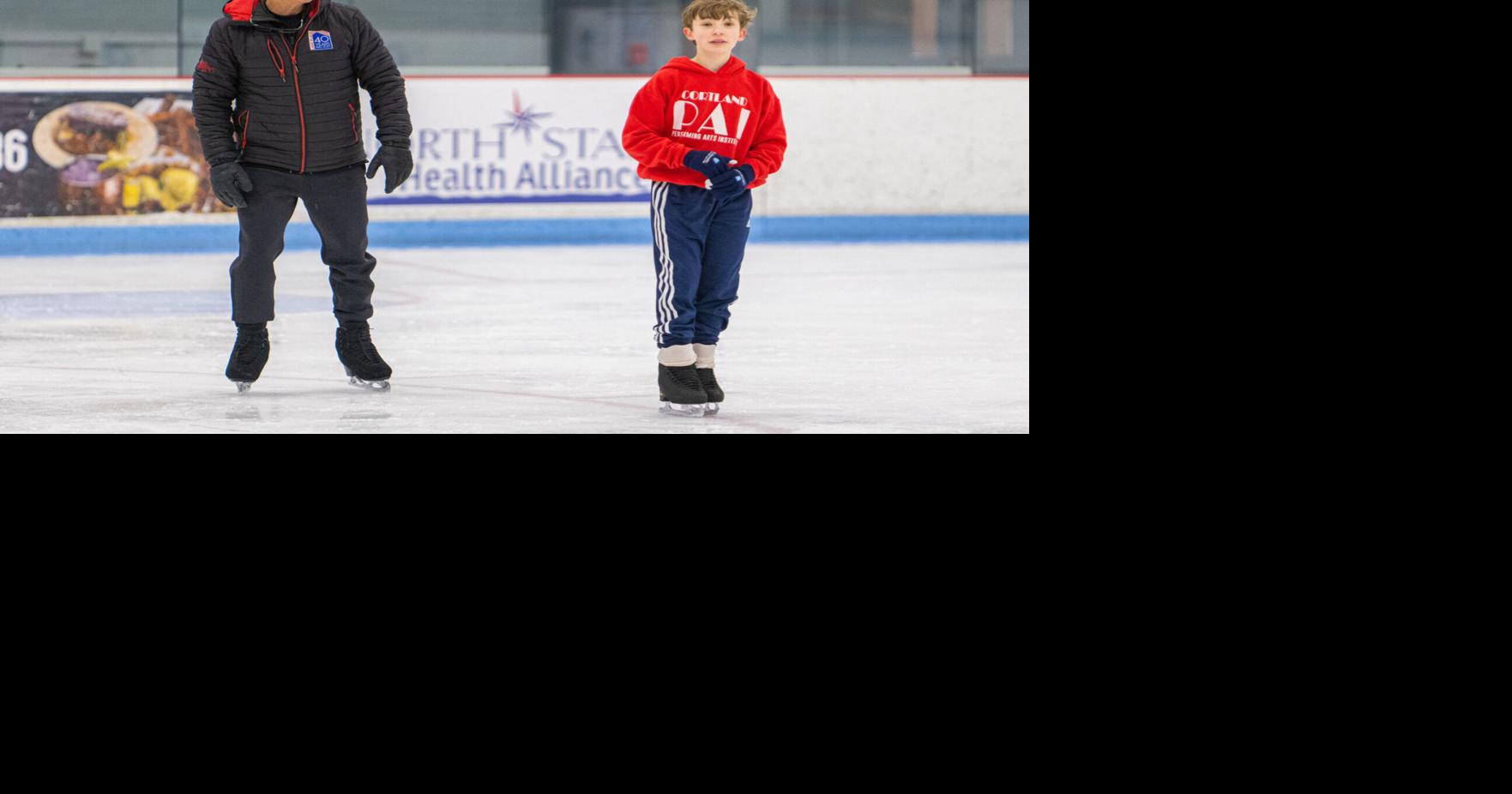 Olympic medalist coaches figure skating club for the day | Kidscontent ...
