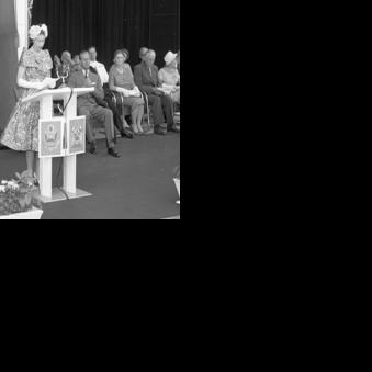 Queen Elizabeth, with Prince Philip, toured St. Lawrence Seaway in 1959 ...