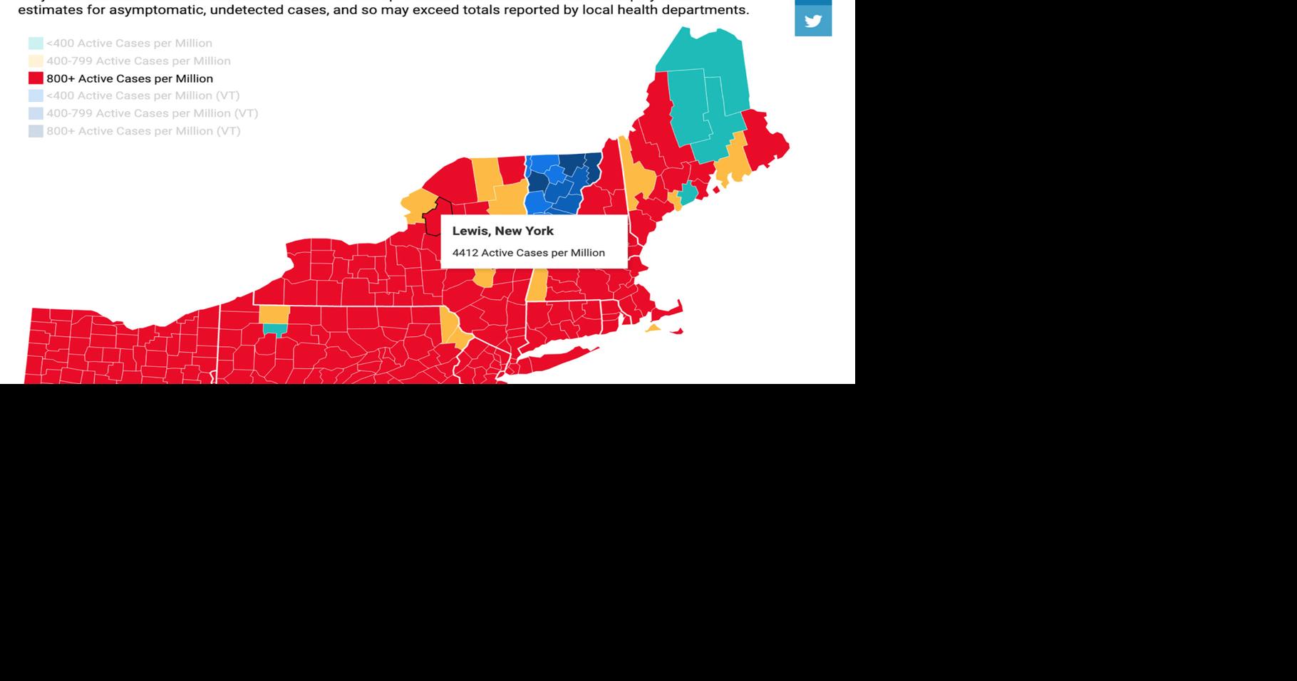 Lewis County takes top north country spot on Vermont travel map based ...
