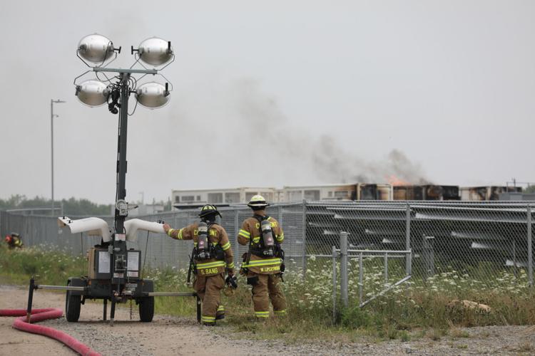 Fire crews return to scene of lithium-battery fire in Chaumont; no ...
