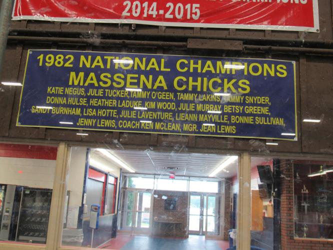 National champion Massena Chicks unveil new banner at Massena Arena ...