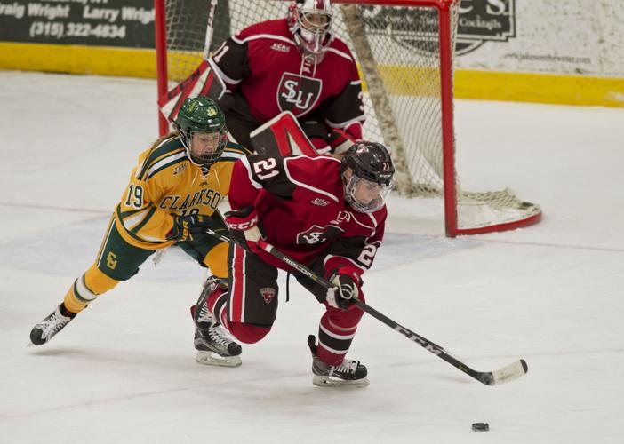 Tiley backstops Clarkson women’s hockey past SLU in home-and-home ...