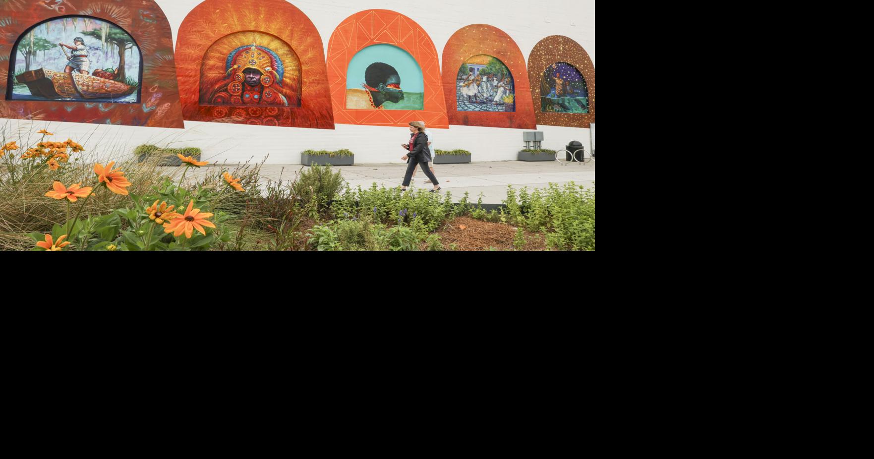 New mural shows glimpses of life and history along the river ...