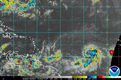 Tropical Storm Danny forms out to sea in Atlantic, forecast to become ...