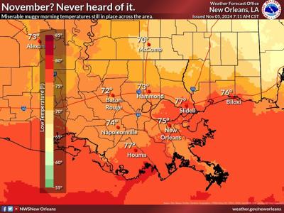 Parts of Louisiana hit record high temperatures | Weather | nola.com