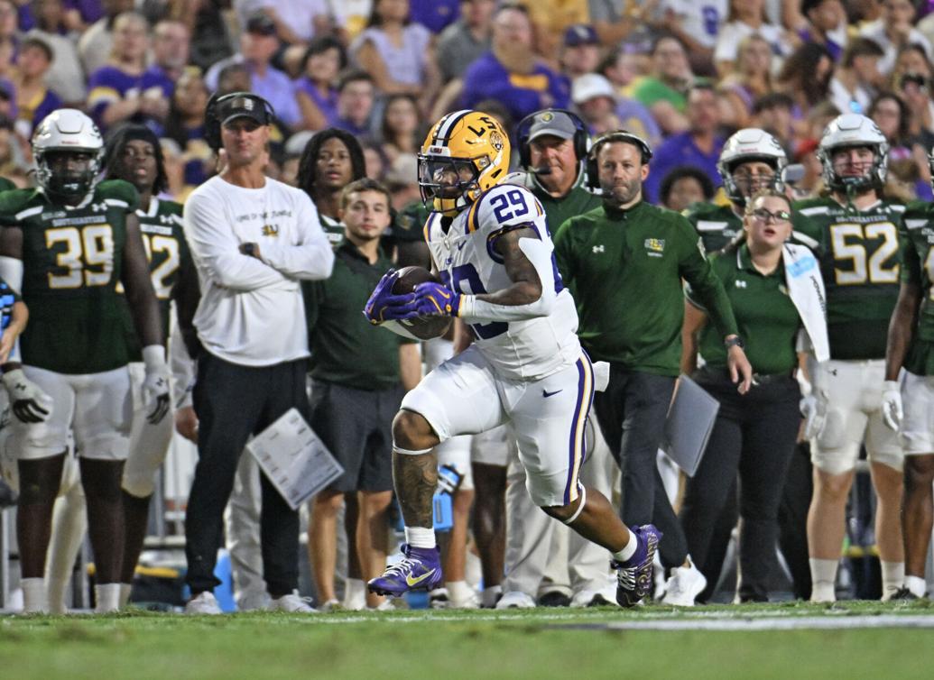 LSU football, Caden Durham ankle injury vs. Southeastern | LSU | nola.com