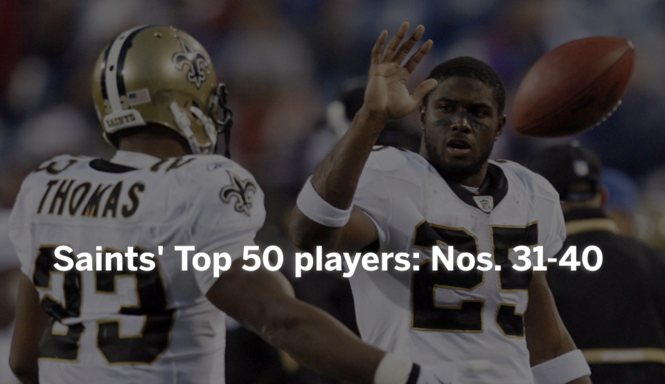 New Orleans Saints' Top 50 players: Nos. 40-31 | Saints | nola.com