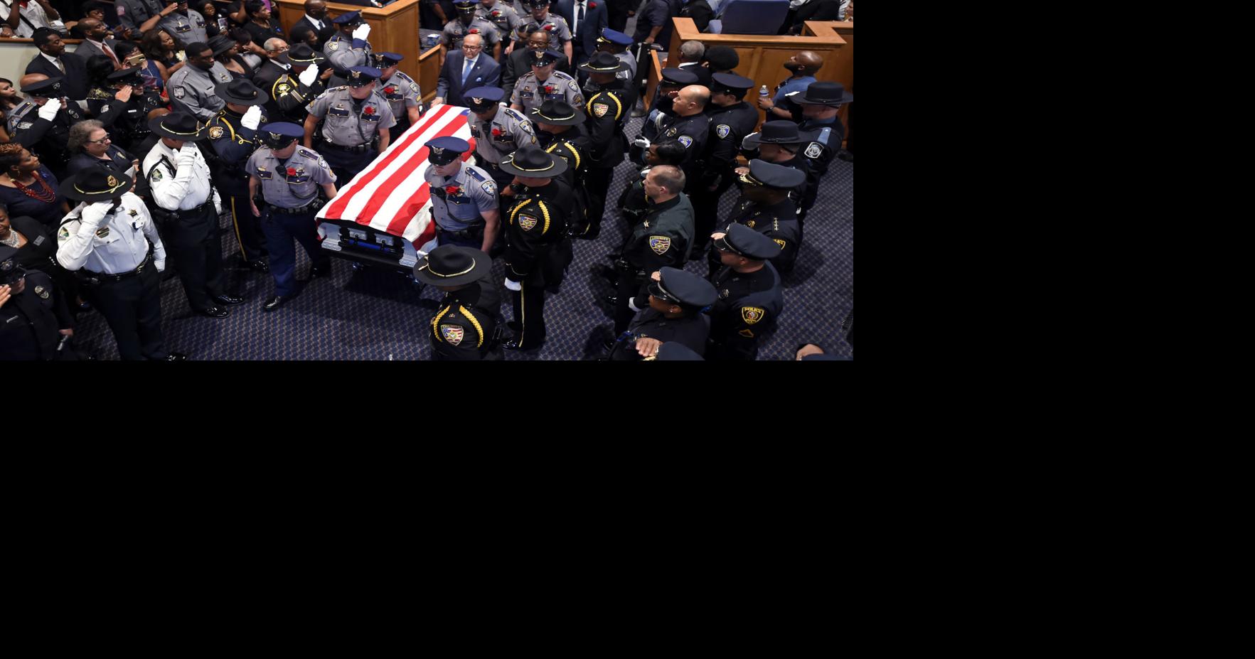 Funeral for Baton Rouge officer Montrell Jackson recalled his words for ...