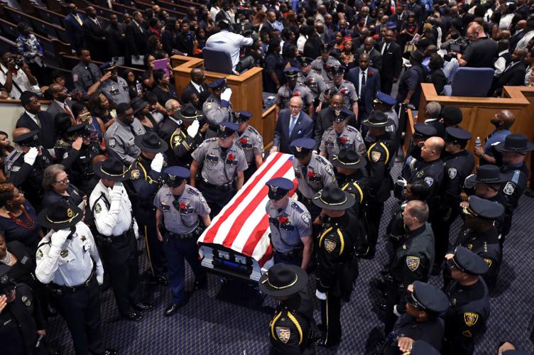 Funeral for Baton Rouge officer Montrell Jackson recalled his words for ...