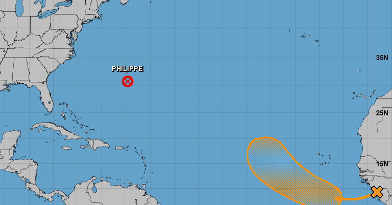 Tropical wave to move off Africa as Philippe degenerates | Hurricane ...