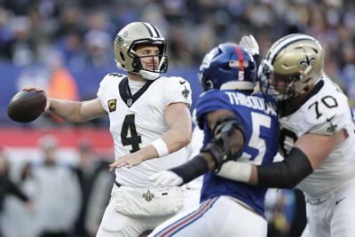 Saints QB Derek Carr injured late in game vs. the Giants | Saints ...