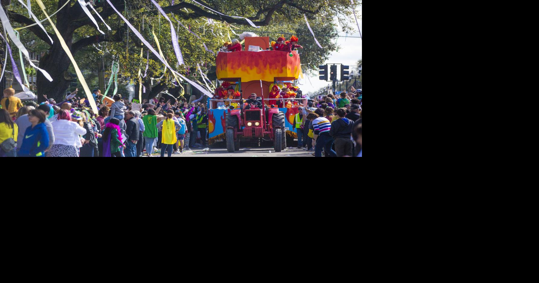 The Tucks Mardi Gras parade's trashy toilet paper tossing | Mardi Gras ...