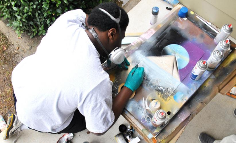 LSU commit Garrett Brumfield tackles painting with same work ethic ...