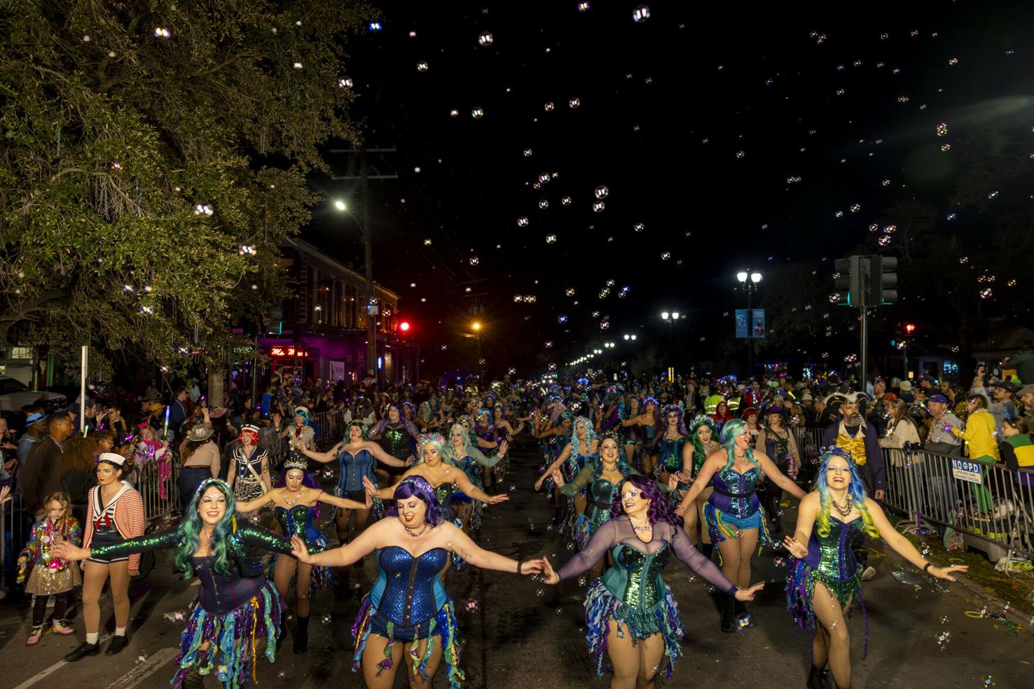 Photos: After a delayed start, Krewe of Cleopatra lights up the night ...