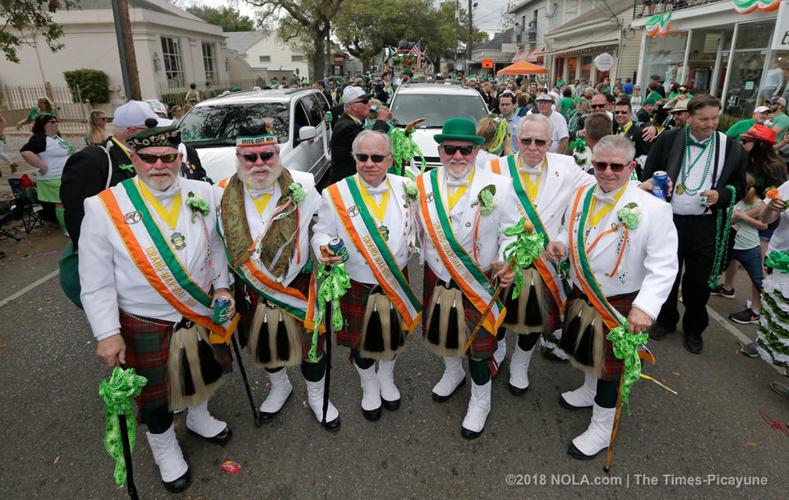 Irish Channel parade flows slowly down Magazine on St. Patrick's Day ...