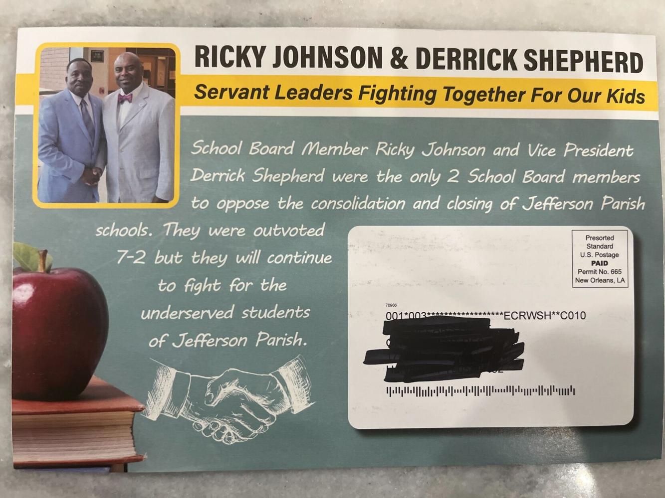 Ricky Johnson calls Derrick Shepherd 'liar' following mailer ...