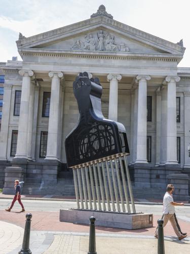 Black Power Afro pick sculpture is about as good as public art gets ...
