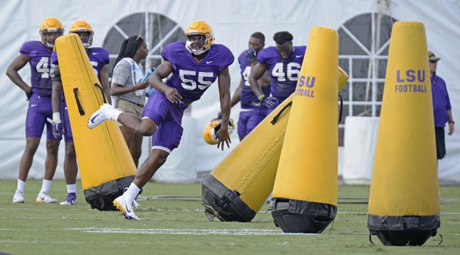 Photos: LSU football gets into rhythm with drills during preseason ...