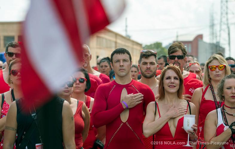 Red Dress Run 2018 in New Orleans starts dry, ends sopping | Louisiana ...