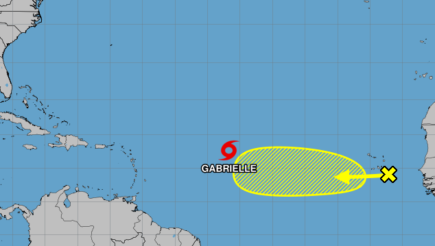 Tropical Storm Gabrielle forms in the Atlantic Ocean | Hurricane Center ...