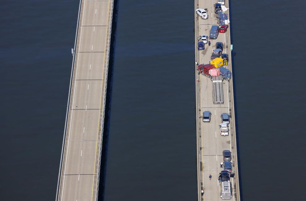See aerial photos of Causeway bridge wreck in New Orleans LA | News ...