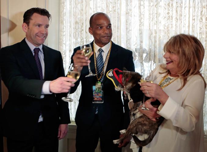 Photos: Krewe of Barkus royalty dine on lamb chops at traditional ...