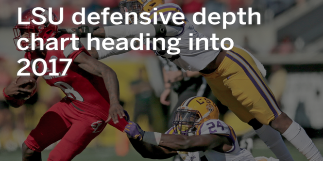 LSU defensive depth chart entering 2017 | Sports | nola.com