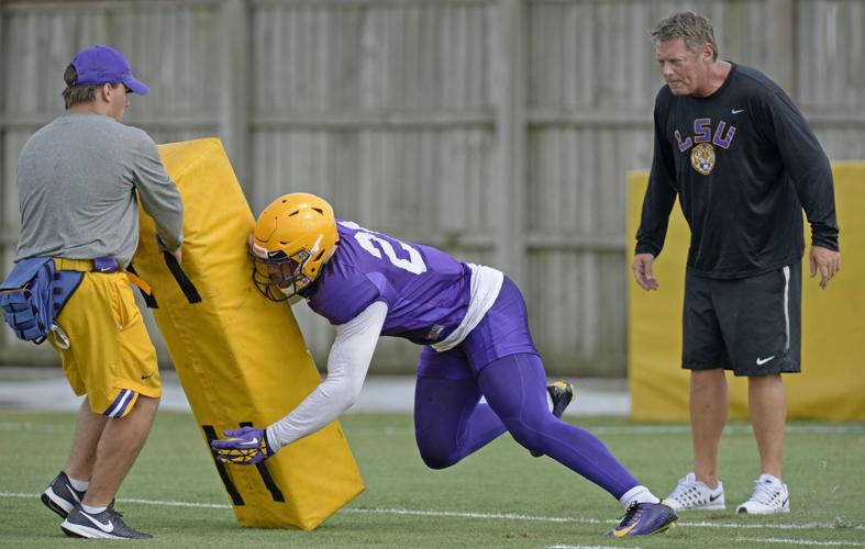 Photos: LSU football gets into rhythm with drills during preseason ...