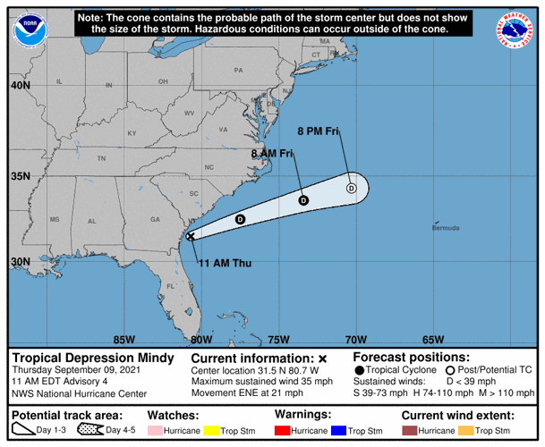 Hurricane forecasters tracking 4 systems, including Mindy, Larry and ...