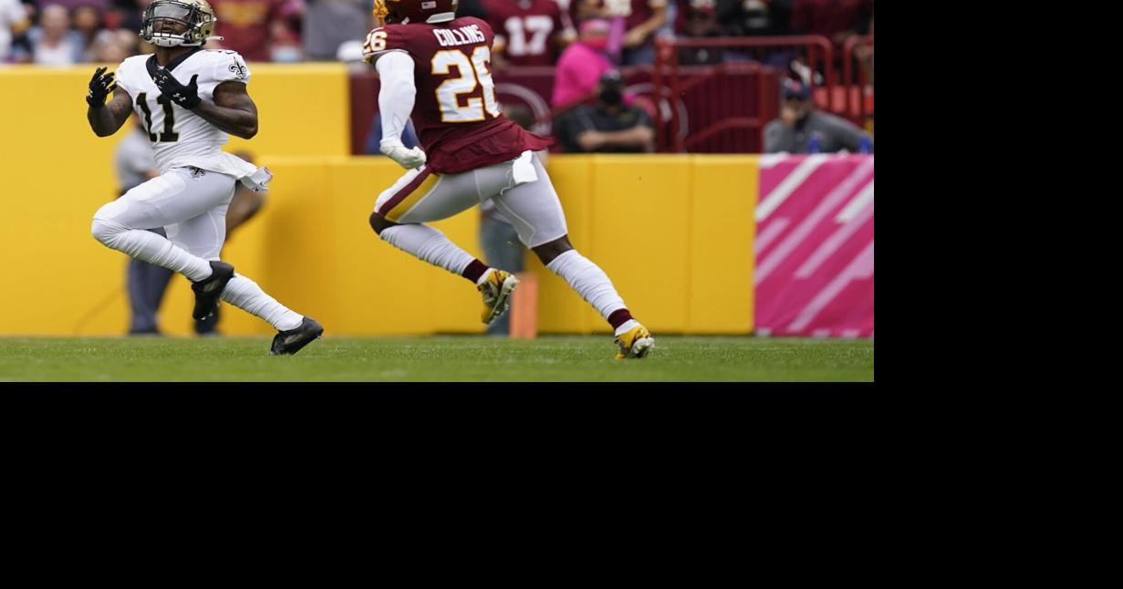 Saints receiver Deonte Harris, who had a 72-yard TD, suffers injury vs ...