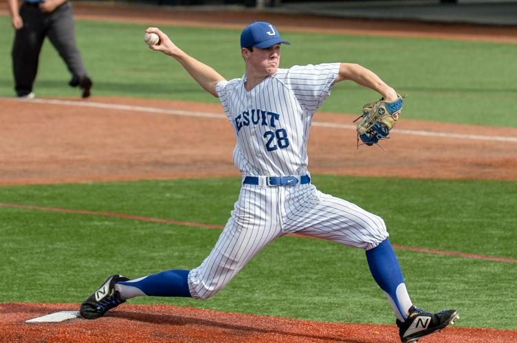 Jesuit pitcher Will Hellmers overcomes early inconsistency as Jays beat ...