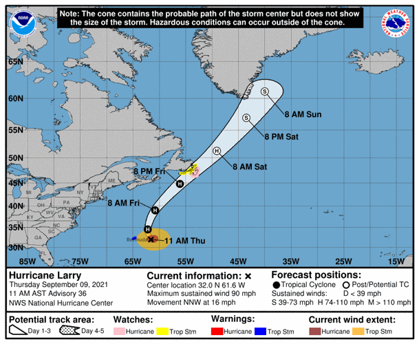 Hurricane forecasters tracking 4 systems, including Mindy, Larry and ...