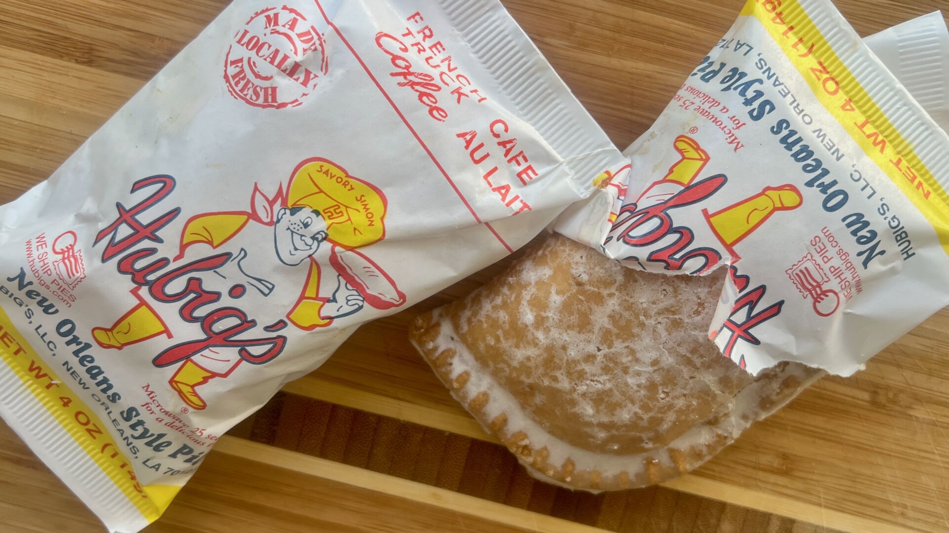Trying the Hubig's Pie flavored with French Truck Coffee | Where NOLA ...