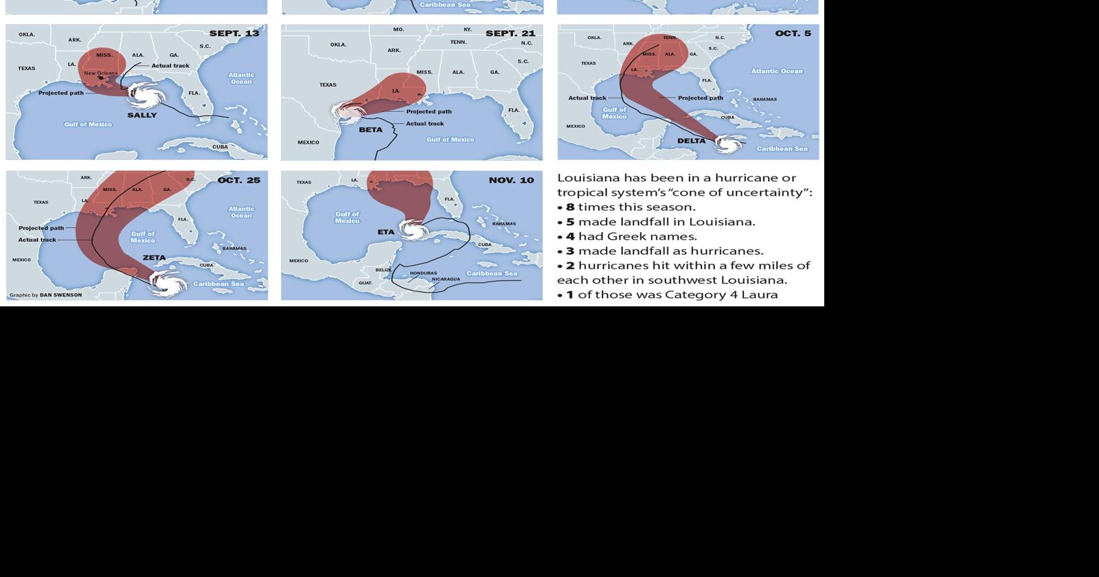 With Tropical Storm Eta, Louisiana's been in 'cone of uncertainty' 8 ...