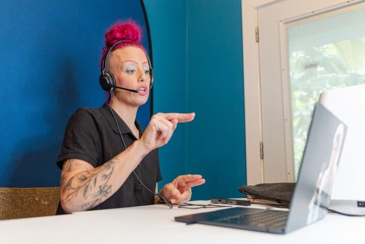 New Orleans burlesque star Bella Blue ASL medical translator ...