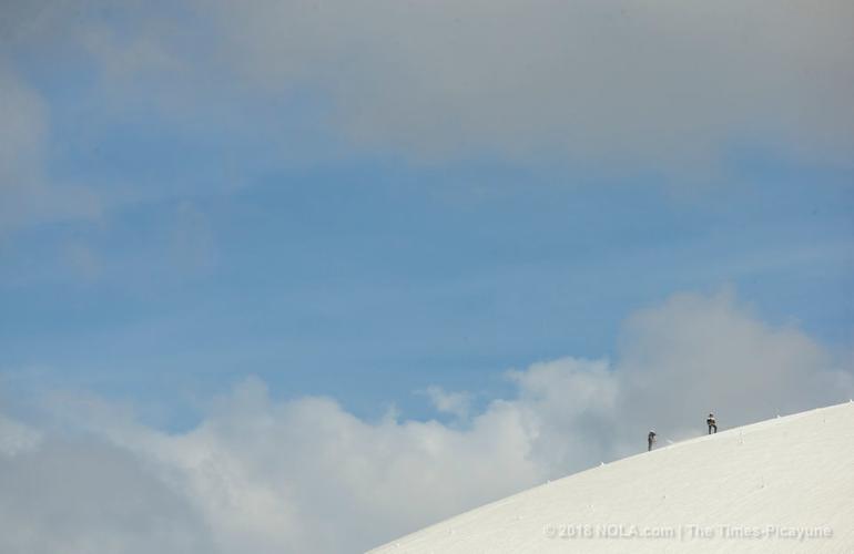 Sprucing up the 10-acre roof of the Mercedes-Benz Superdome: See photos ...