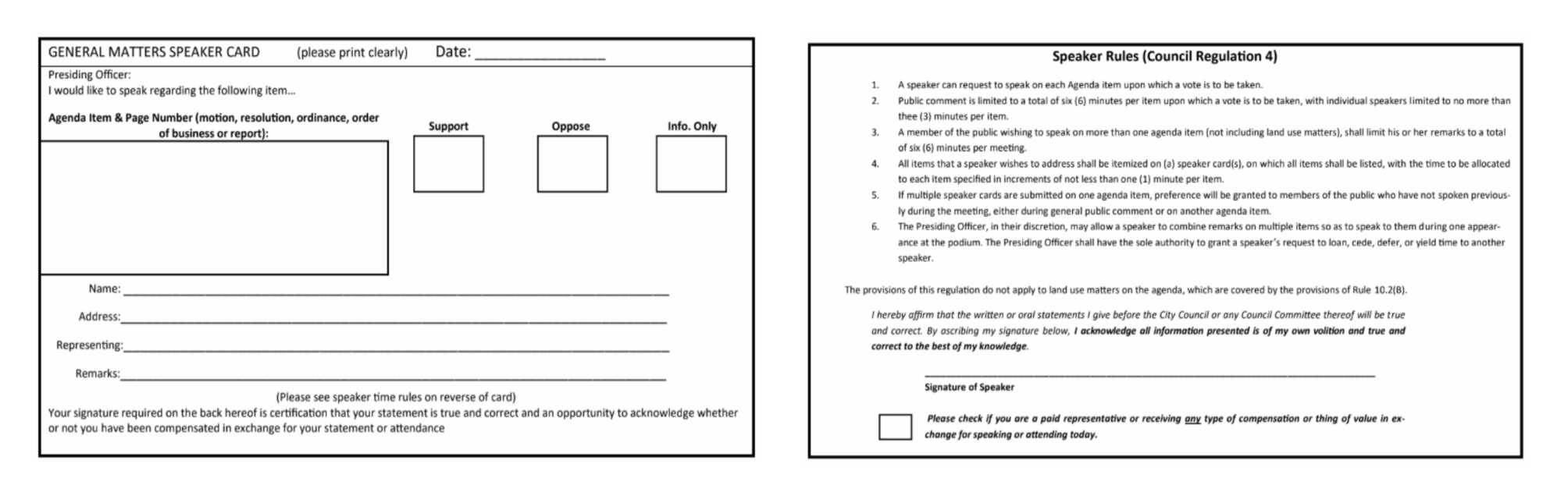 New Orleans City Council introduces new public comment card system ...